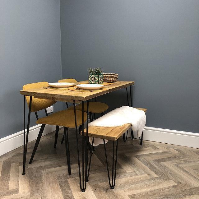 Hairpin Dining Tables with Hairpin Legs | Reclaimed Dining Room Table ...