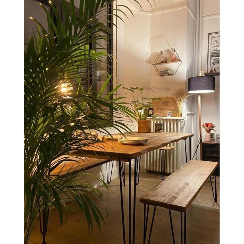 Hairpin Dining Tables with Hairpin Legs | Reclaimed Dining Room Table ...