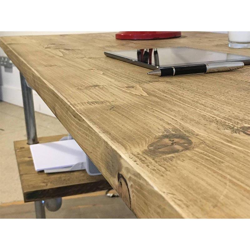 Reclaimed Wood Desk with Shelf | Organize in Style | Free Shipping ...